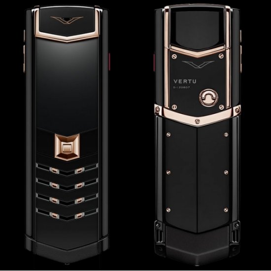 Vertu Signature RED GOLD ULTIMATE BLACK 2GB RAM 16GB ROM luxury Phone