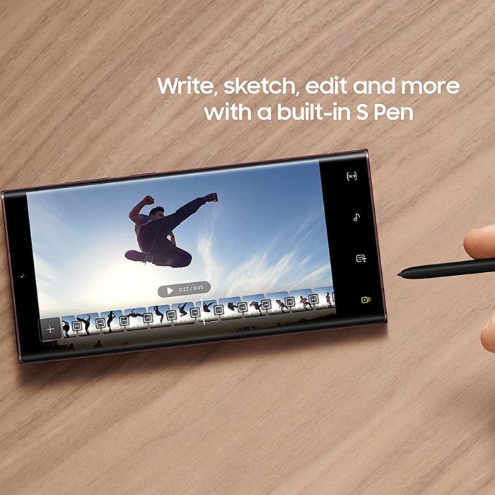 Samsung Galaxy S22 Ultra Factory Unlocked Android 12.0 Cell Phone 128GB ...