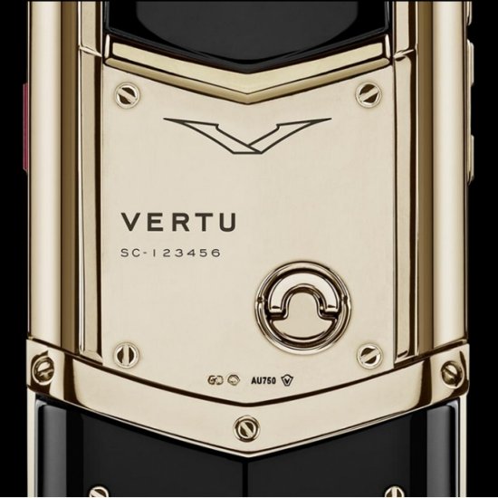 Vertu Signature YELLOW GOLD BLACK CERAMIC 2GB RAM 16GB ROM luxury Phone