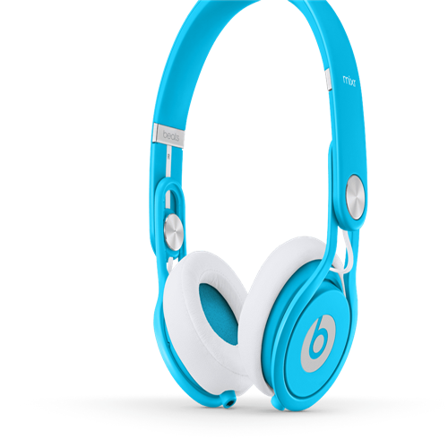 Beats By Dr Dre Mixr Over-Ear Neon Blue Headphones