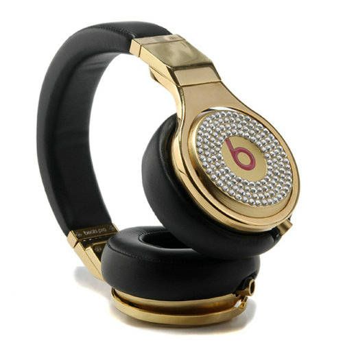 Beats By Dr Dre Pro High Performance Diamond Headphones Black/Gold