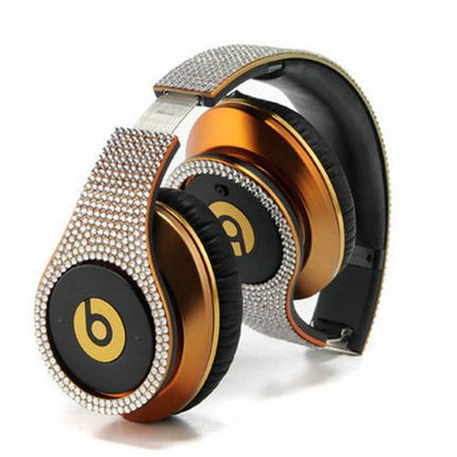 Beats By Dr Dre Studio Copper Studded Diamond Headphones