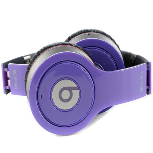 Beats By Dr Dre Solo Wireless Bluetooth Over-Ear Purple Headphones