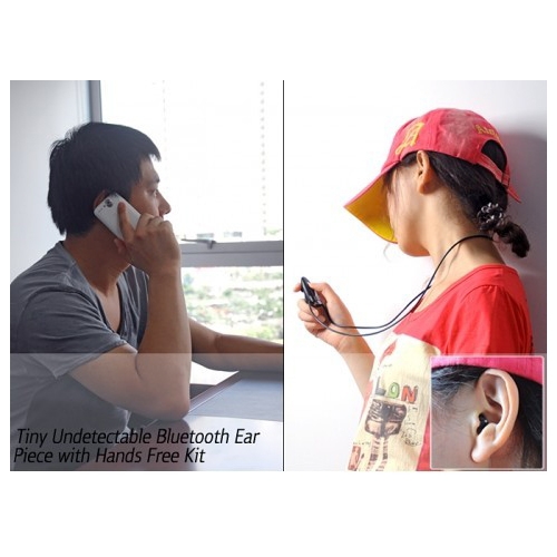 Invisible/Undetectable Wireless Micro Mini Bluetooth Spy Earpiece Earphone