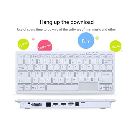 72 Key Keyboard PC - Windows 10, Intel Quad Core CPU, 2GB RAM ...